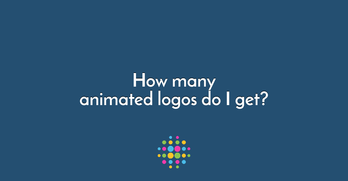 How many animated logos do I get?